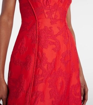 EMILIA WICKSTEAD Labrina Jacquard Bouclé Midi Dress