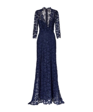 Monique Lhuillier Lace Gown - Black