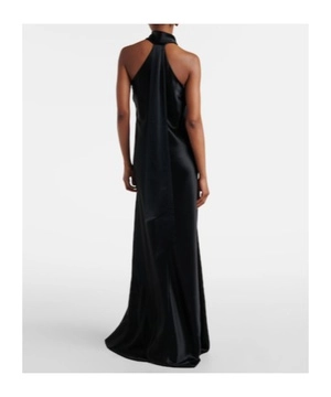 Galvan Satin Halter Neck Gown
