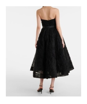 Rebecca Vallance Willow Embroidered Tulle Midi Dress