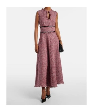 SAFIYAA LONDON Dorothy Tweed Midi Dress
