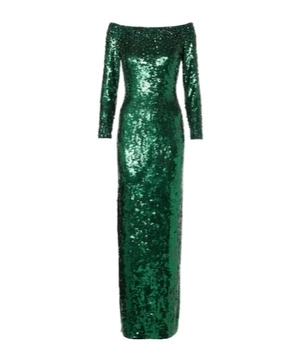 Jenny Packham Ballroom Blitz Sequined Gown - Green