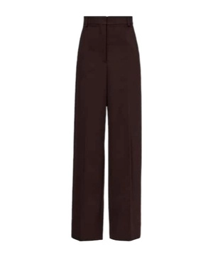 Stella McCartney High-rise Wool Wide-leg Pants - Black