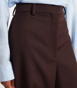 Stella McCartney High-rise Wool Wide-leg Pants