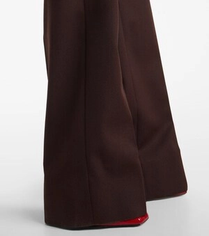 Stella McCartney High-rise Wool Wide-leg Pants