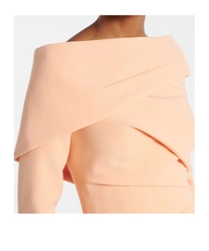 SAFIYAA LONDON Off-the-shoulder Midi Dress