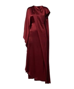 ROKSANDA Hiba Caped Silk Gown - Brown