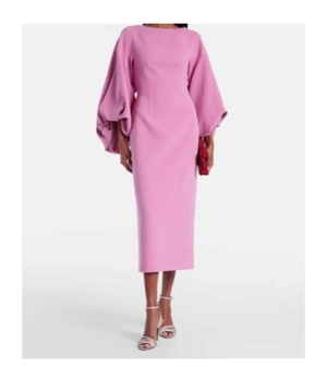 ROKSANDA Garance Balloon Sleeve Crepe Gown - Pink