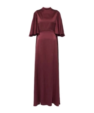 ROKSANDA Kalydria Caped Silk Gown - Red