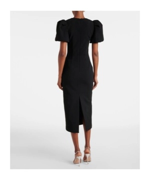 Rebecca Vallance Embellished Floral Crepe Dress