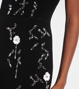 EMILIA WICKSTEAD Cappia Embellished Midi Dress