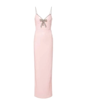 Rebecca Vallance Lena Bow-detail Sequined Gown - Pink