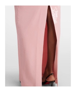 Rebecca Vallance Lena Sequined Gown With Embellished Bow Detail And Back Slit