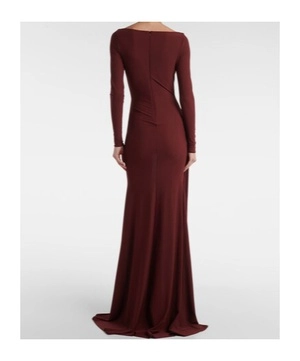 Alex Perry Draped Crepe Jersey Gown