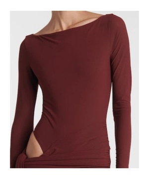 Alex Perry Draped Crepe Jersey Gown