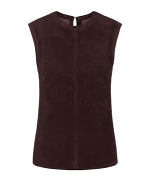Stouls Miuccia Suede Top - Black
