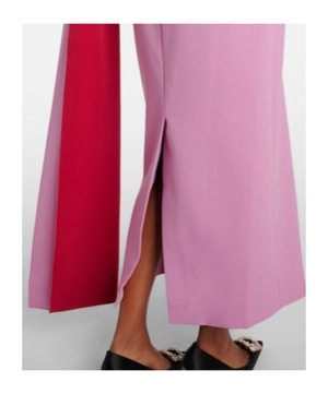ROKSANDA Maite Caped Draped Midi Dress