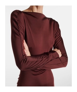 David Koma Gathered Jersey Gown