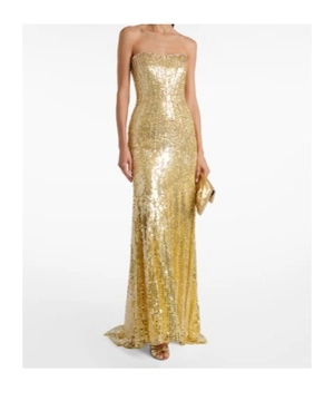 Jenny Packham Sequined Corset Gown