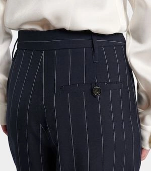 Stella McCartney Pinstripe Wool Tapered Pants