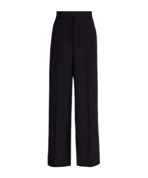 Stella McCartney High-rise Wool Wide-leg Pants - Black