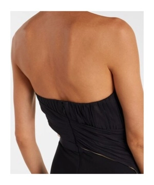 NENSI DOJAKA Cutout Strapless Gown