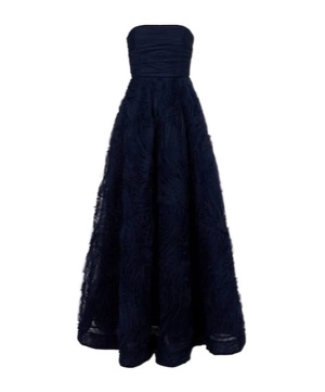 Rebecca Vallance Fernanda Organza Gown - Black