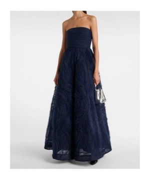 Rebecca Vallance Fernanda Strapless Organza Gown - Black