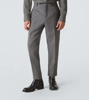JIL SANDER Virgin Wool Tapered Pants