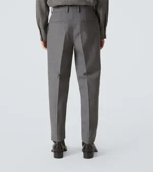 JIL SANDER Virgin Wool Tapered Pants