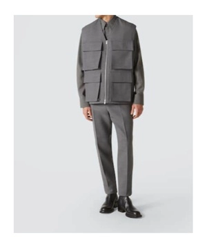 JIL SANDER Virgin Wool Tapered Pants