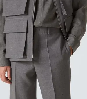 JIL SANDER Virgin Wool Tapered Pants