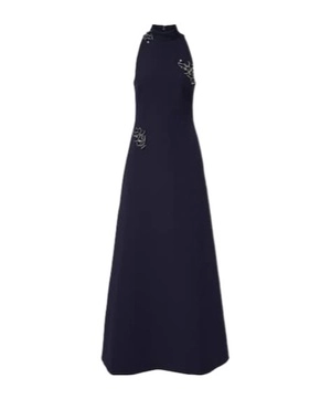 SAFIYAA LONDON Priscilla Embellished Crepe Gown