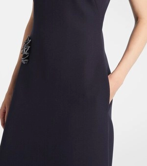 SAFIYAA LONDON Priscilla Embellished Crepe Gown