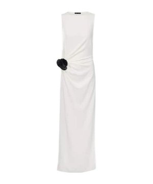 Proenza Schouler Indria Floral-appliqué Crêpe Cocktail Dress - White