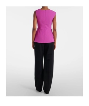 SAFIYAA LONDON Farrah Draped Crepe Top