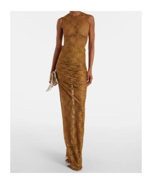 Alex Perry Floral Sheer Lace Skirt