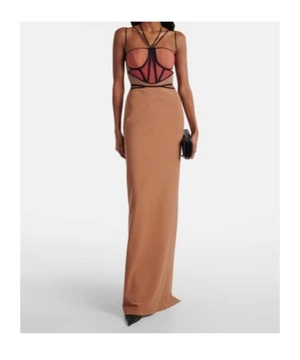 NENSI DOJAKA Leila Bustier Gown