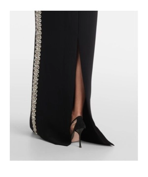 Jenny Packham Embellished Crepe Maxi Dress