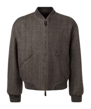 Giorgio Armani Cashmere Bomber Jacket - Black