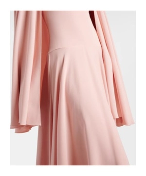 Giambattista Valli Pleated Caped Gown