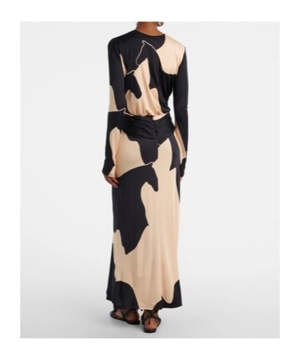 Johanna Ortiz Knotted Printed Maxi Dress