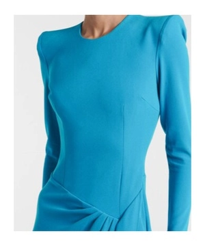 Alex Perry Draped Asymmetric Crepe Gown