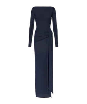 Alex Perry Semi-sheer Gathered Gown - Black