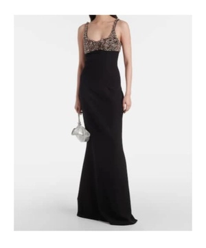 SAFIYAA LONDON Crystal-embellished Gown