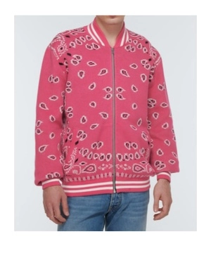 Alanui Bandana Jacquard Cotton Bomber Jacket
