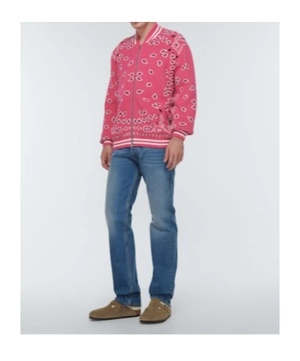 Alanui Bandana Jacquard Cotton Bomber Jacket