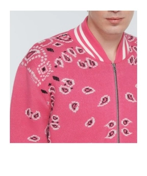 Alanui Bandana Jacquard Cotton Bomber Jacket