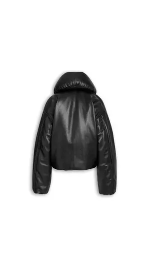 Alaïa Padded Leather Bomber Jacket