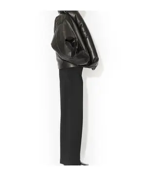 Alaïa Padded Leather Bomber Jacket